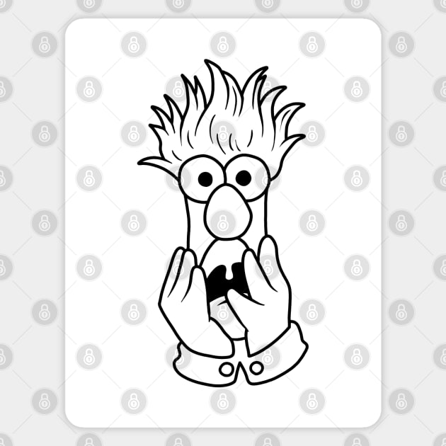 beaker drawing muppets