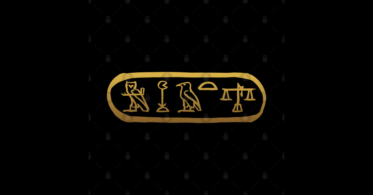 Balance in Ancient Egyptian Hieroglyphics. - Ancient Egypt - Sticker ...