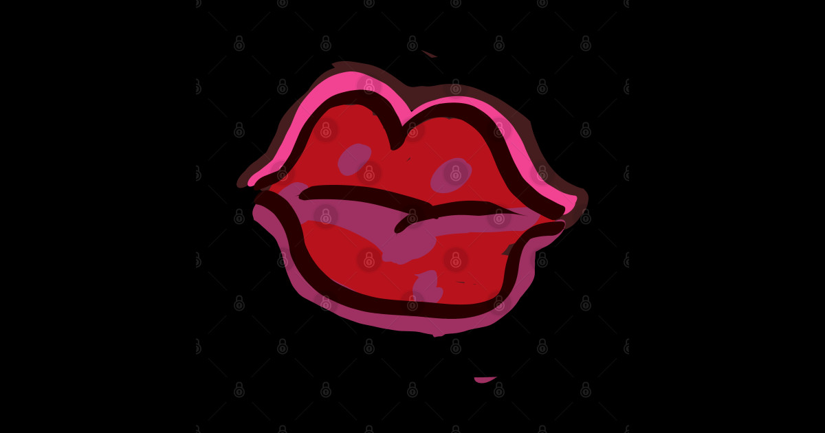 Lips - Lips - Sticker | TeePublic