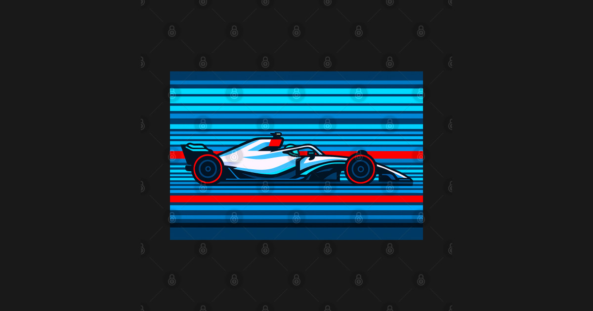 F1: George Russell 2022 Mercedes Car - Car Art - T-Shirt | TeePublic