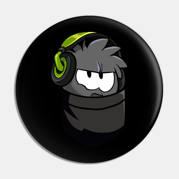 Black Puffle - Club Penguin - Pin | TeePublic