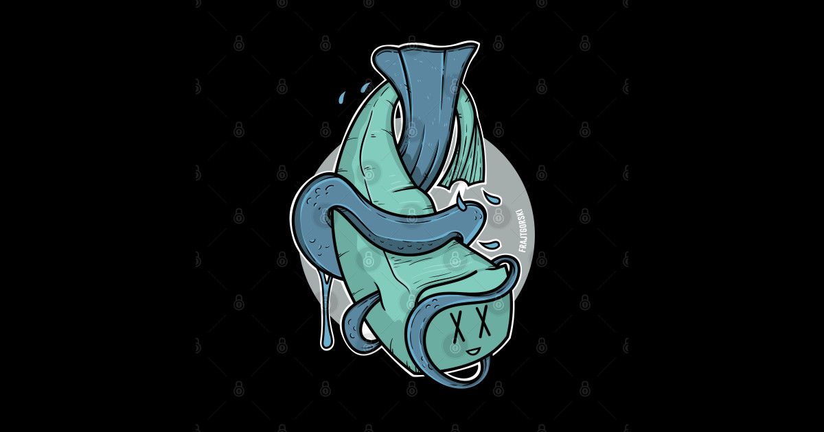 Dead fish - Tentacles - Sticker | TeePublic