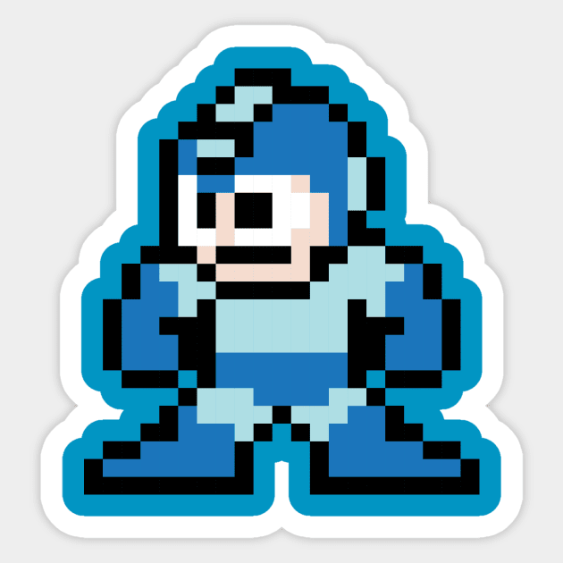 Mega Man - Gaming - Sticker | TeePublic