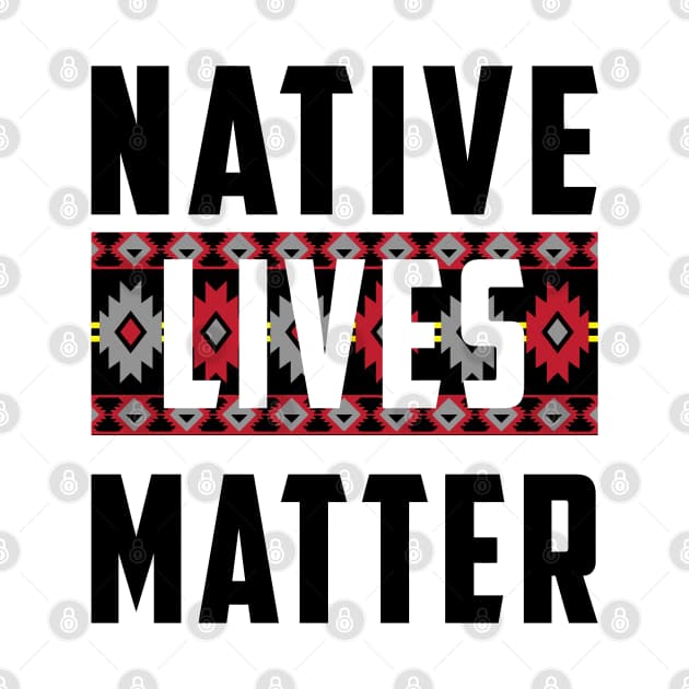 Native Lives Matter (four directions colors) - Native Lives Matter - T ...