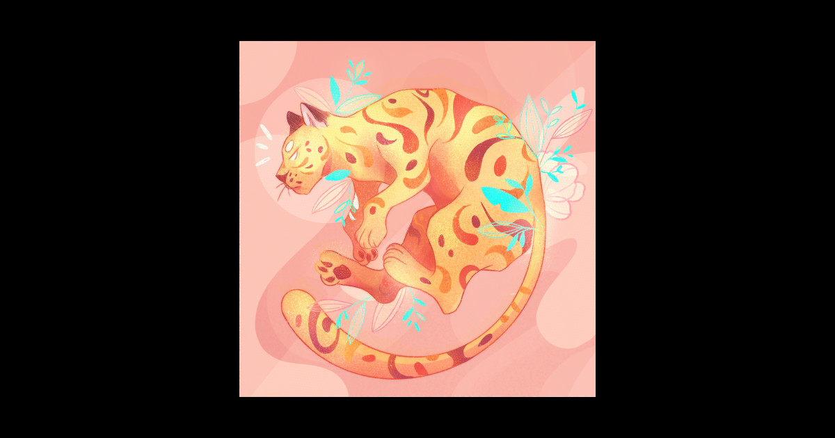Pink Tiger - Trippy Tiger - Sticker | TeePublic