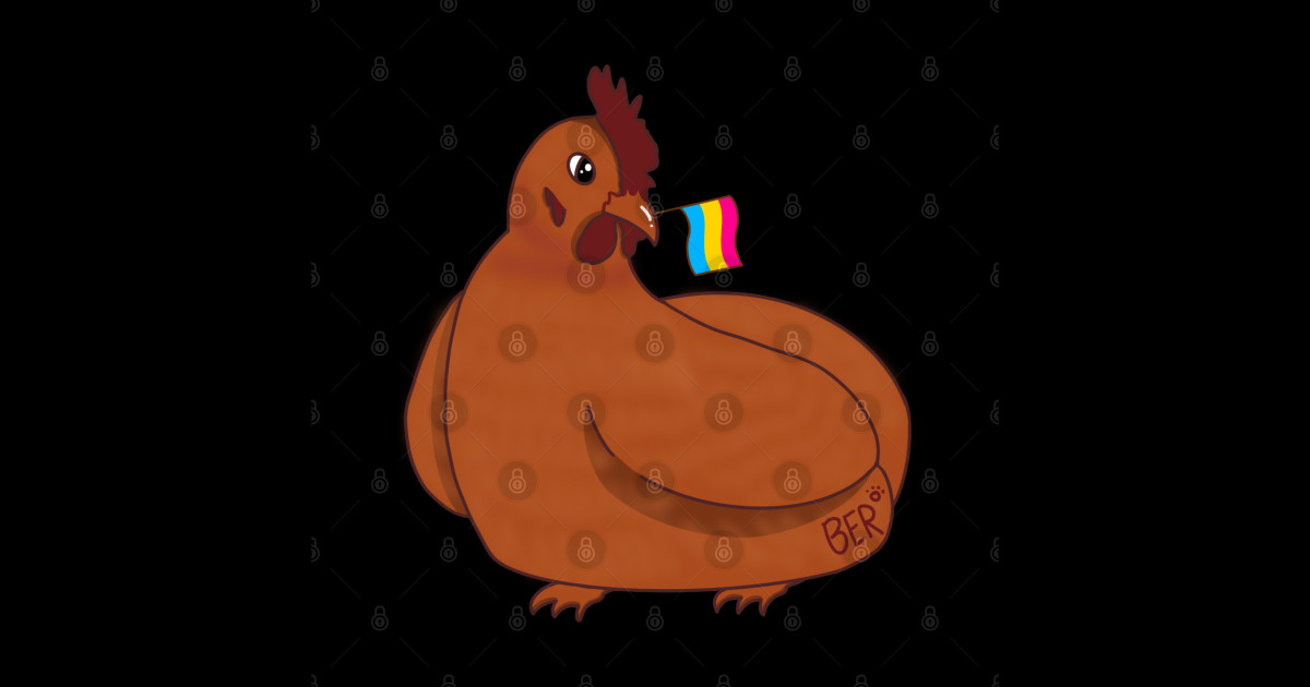 Charlise The Pansexual Pride Chicken - Pansexual Pride - Sticker ...