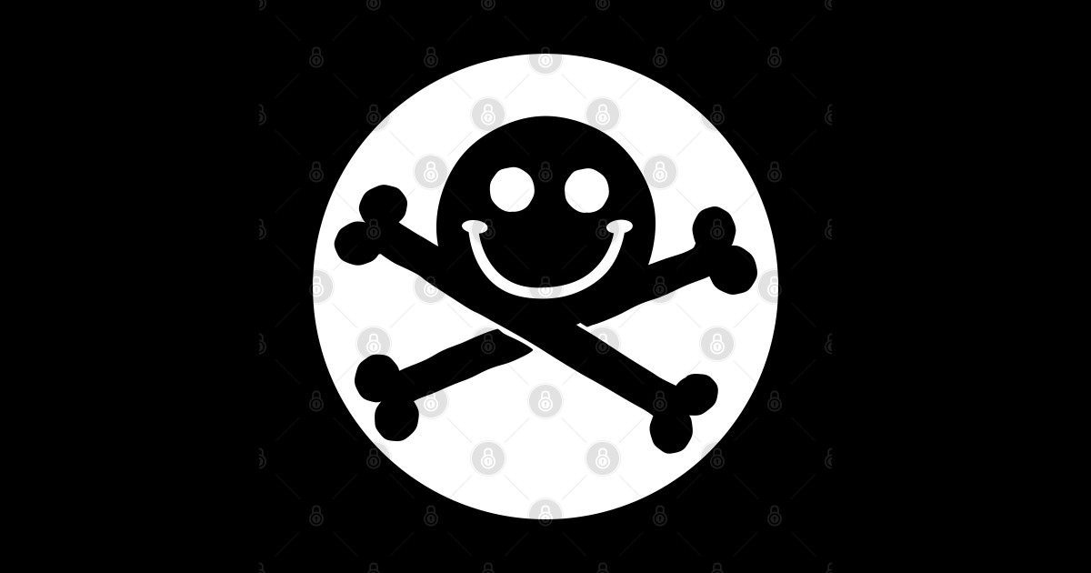 Smiley Bones-Smiley Face with Crossbones - Smiley Face With Crossbones ...