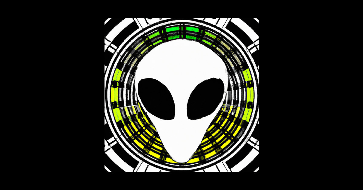 Alien Test Pattern - Aliens - Sticker | TeePublic
