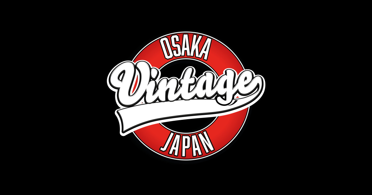 Osaka japan vintage style logo - Osaka Japan Retro - Magnet | TeePublic