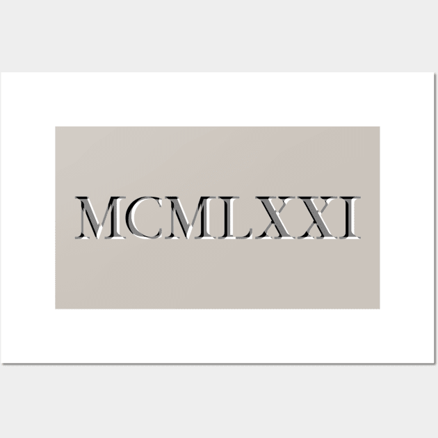 Roman Numeral 1971 - 1971 - Posters and Art Prints | TeePublic
