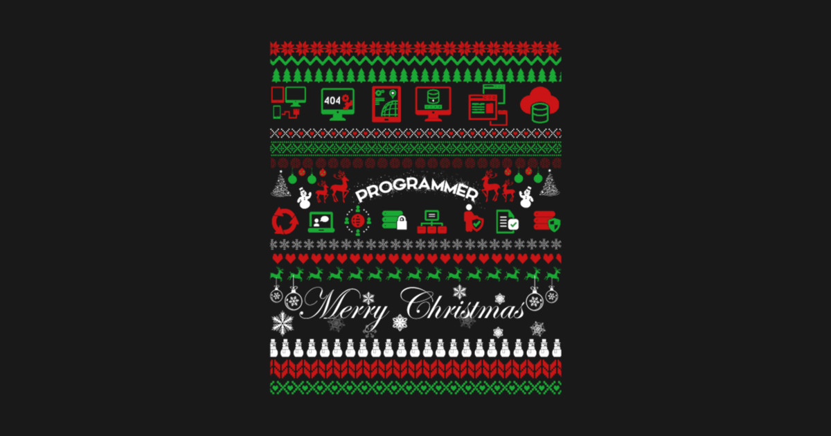 Programmer Ugly Christmas Sweater Gift For Coder - Programmer Ugly ...