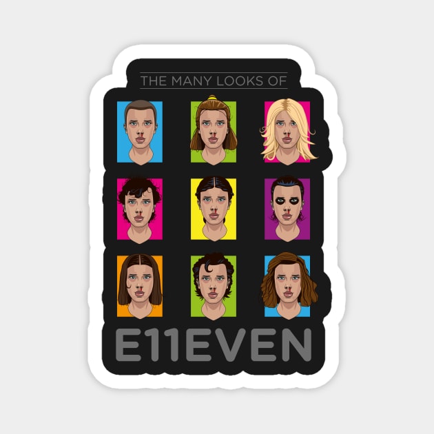 Eleven Netflix Stranger Things - Stranger Things - Magnet | TeePublic