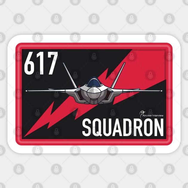 RAF 617 Squadron Dambusters - Raf F 35 617 Sqn - Sticker | TeePublic