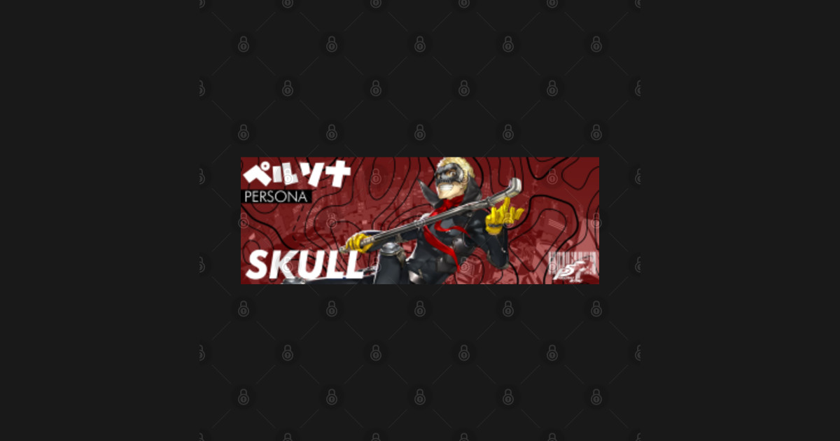 Skull - Persona 5 - Custom Banner - Persona 5 - T-Shirt | TeePublic
