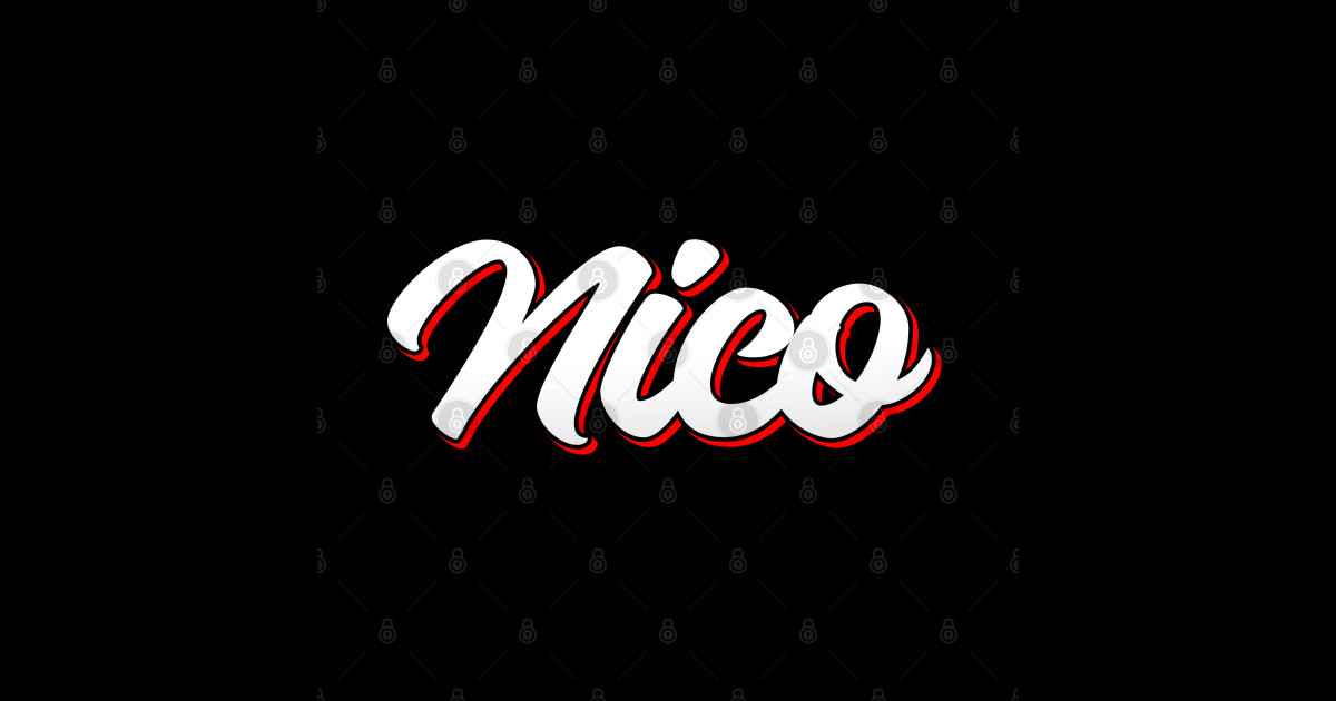 Nico name - cool 70s retro font - Nico Name Cool 70s Retro Font ...