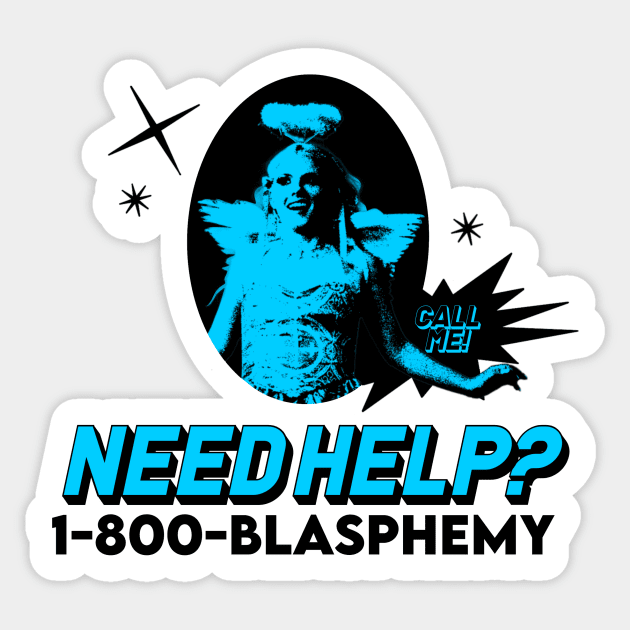 Blue Blasphemy Poster Meg Smith - Meg Smith - Sticker | TeePublic