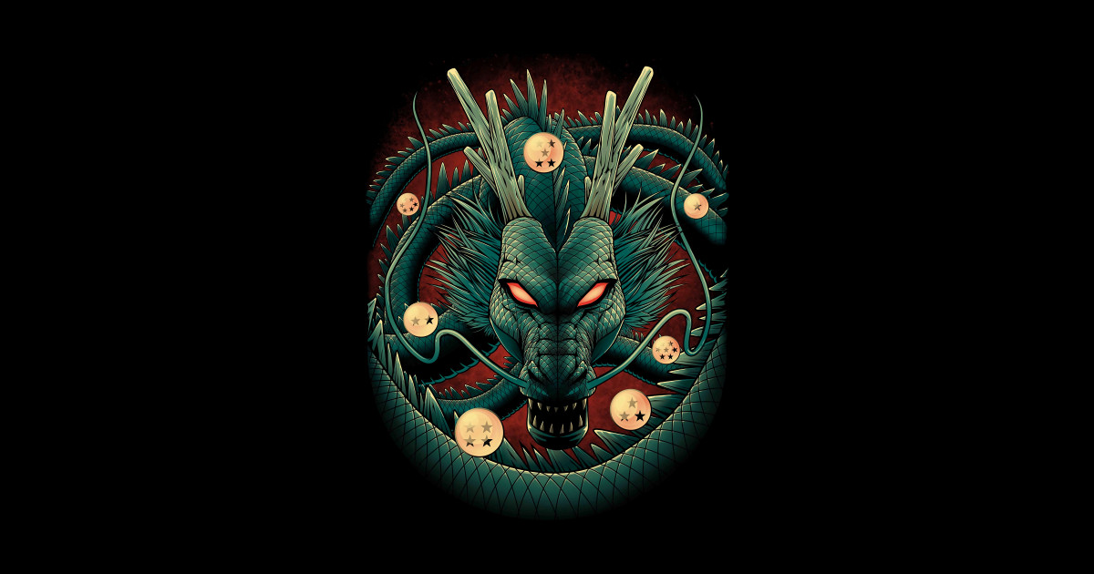 seven ball sharon dragon - Digitalart - Sticker | TeePublic