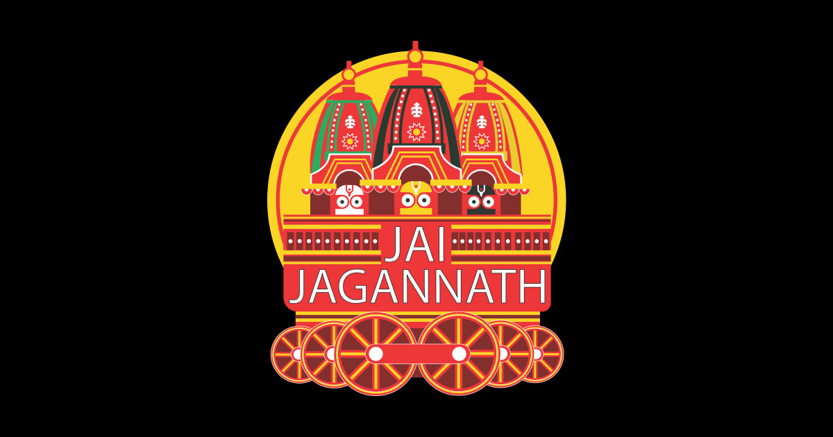 Jagannath Rath Yatra Puri English - Krishna - Sticker | TeePublic