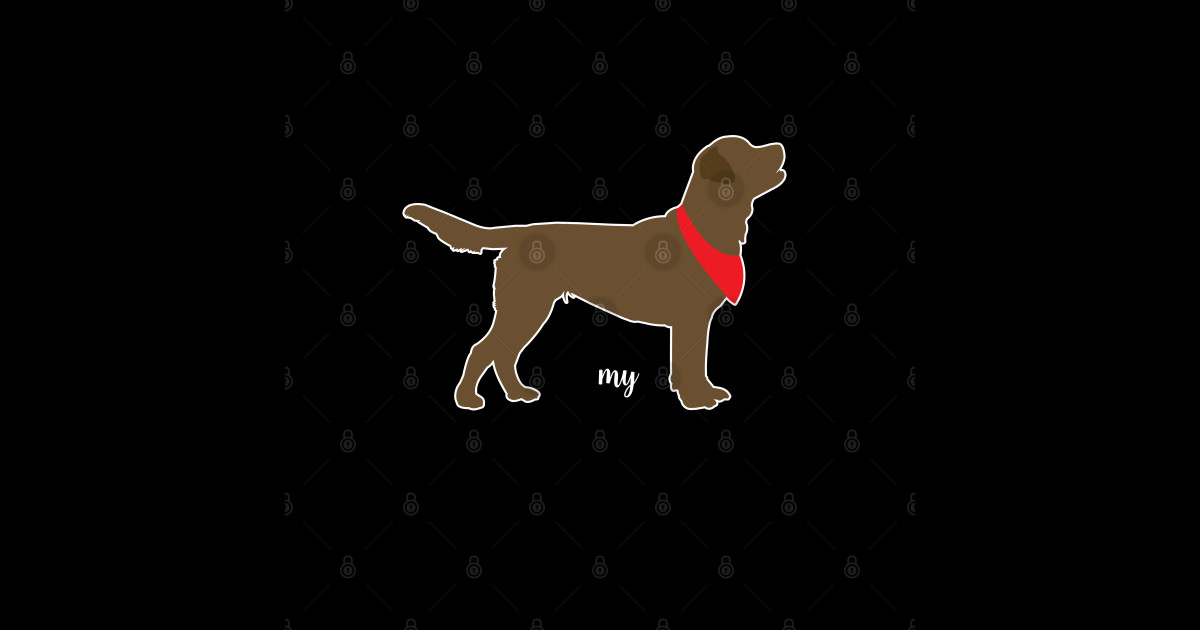 I love my Chocolate Lab Labrador Retriever Pattern Brown Labs ...