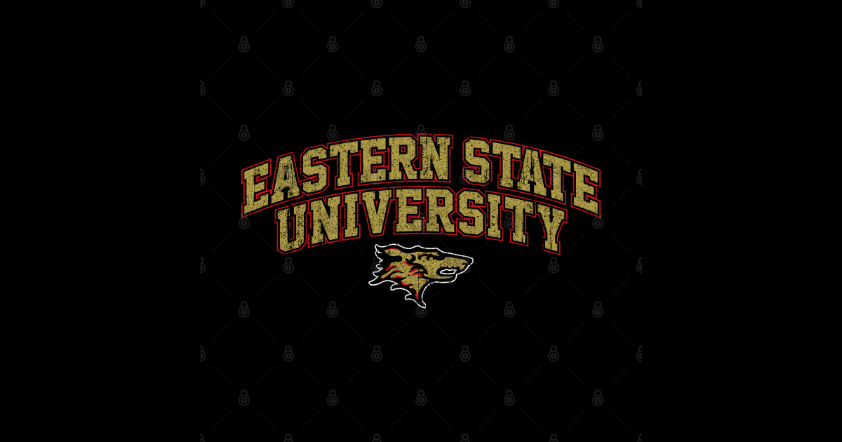 Eastern State University - Football - Sticker | TeePublic