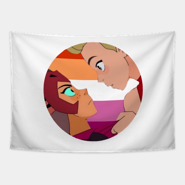 Catradora She-Ra Lesbian Flag SPOP - Shera - Tapestry | TeePublic
