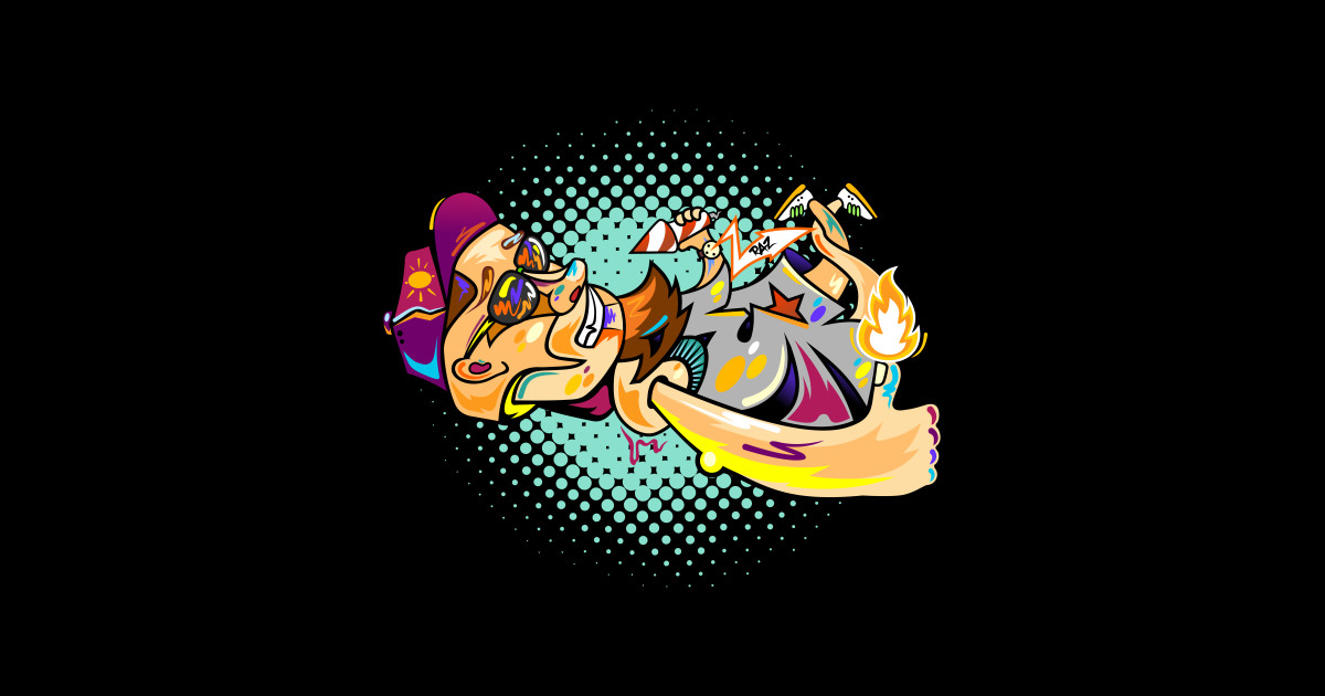 Graffiti character - Graffiti - Sticker | TeePublic