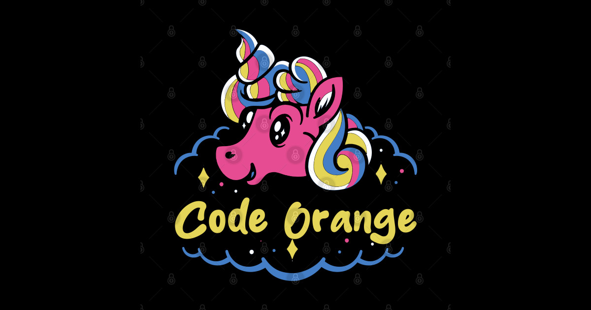 code orange and the last unicorn - Code Orange - Sticker | TeePublic
