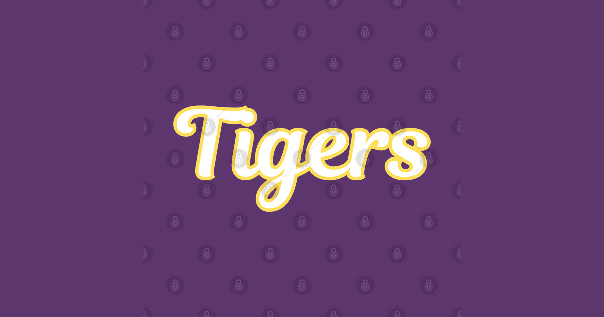 Tigers Script - Louisiana State - T-Shirt | TeePublic