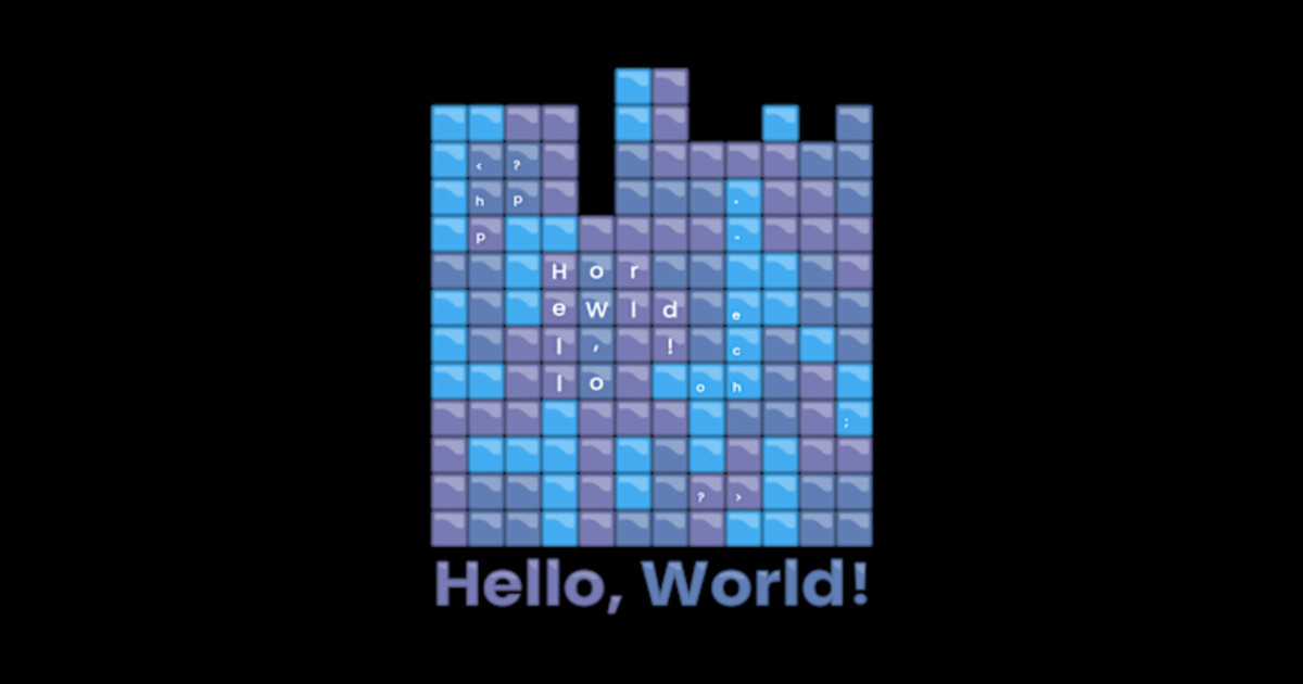 Hello, World! - PHP Edition - Hello World Php - Sticker | TeePublic