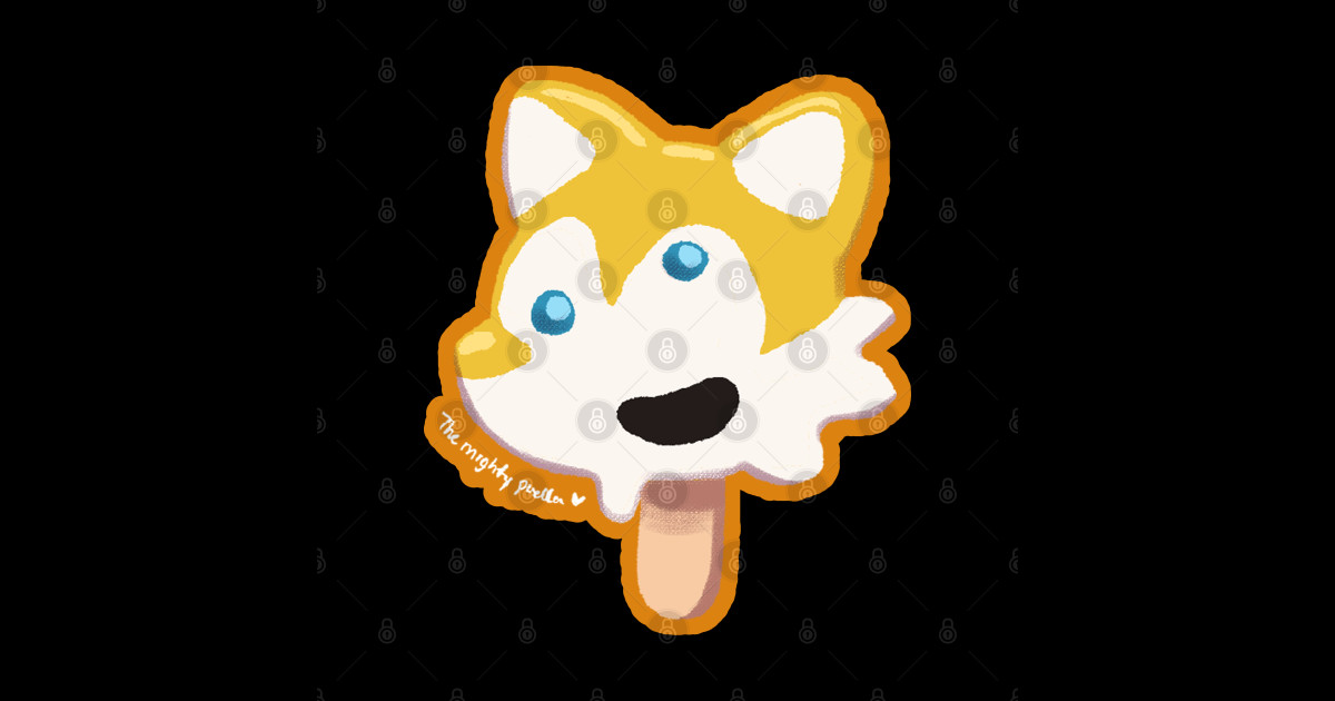 Tails ugly ice cream popsicle - Tails The Fox - Sticker | TeePublic