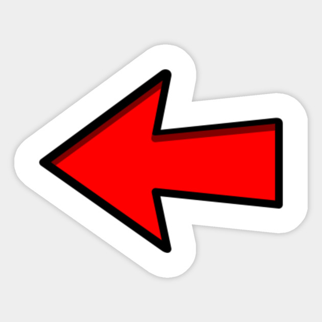 LIMITED EDITION. Exclusive Red Arrow Left Pointing - Red Arrow Left ...