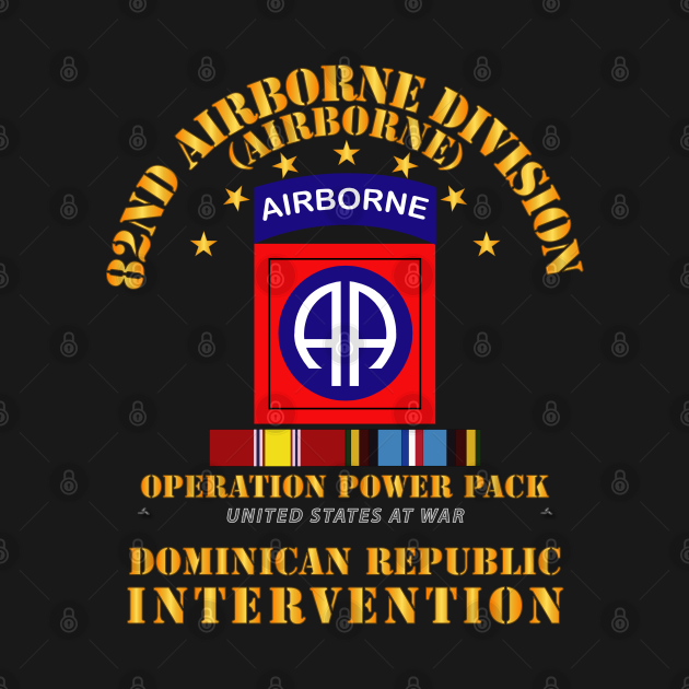 Power Pack - 82nd Airborne Division w Svc Ribbons - Dom Rep - T-Shirt ...