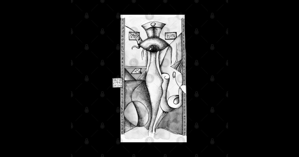 Pharaoh of the Vengeful Eye - Abstract Eye - Sticker | TeePublic