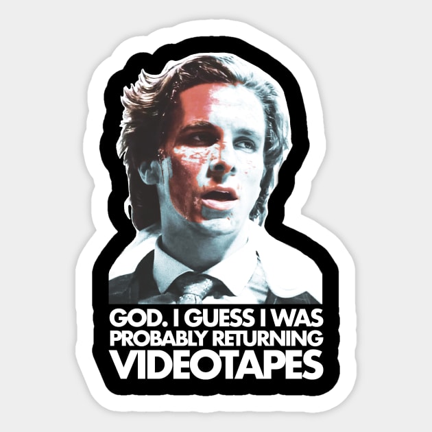Patrick Bateman - American Psycho Christian Bale Movie - Sticker ...