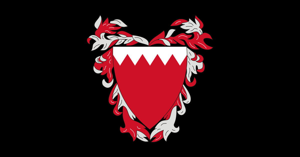 Emblem of Bahrain - Emblem Of Bahrain - Sticker | TeePublic