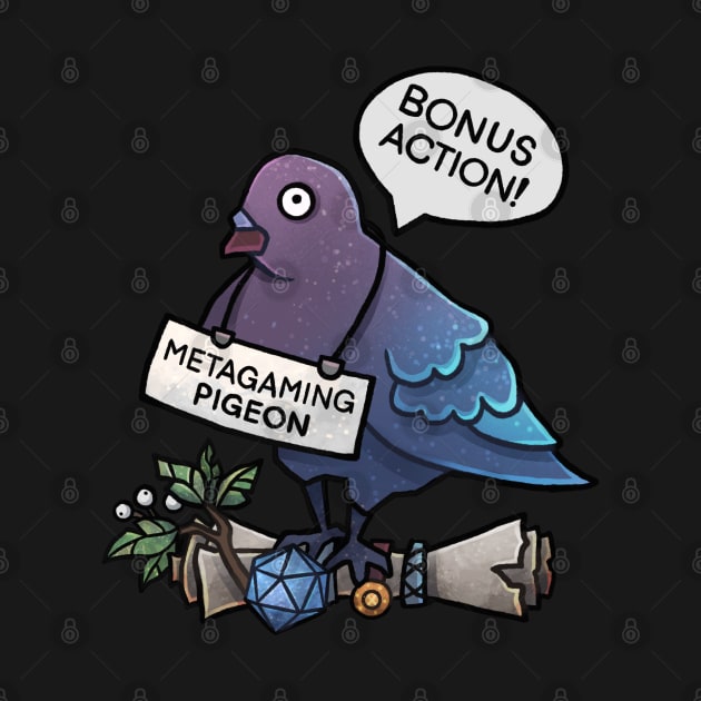 Metagaming Pigeon - Dnd - T-Shirt | TeePublic