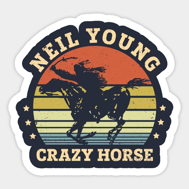90s Neil Young Harvest - Neil Young - Sticker | TeePublic