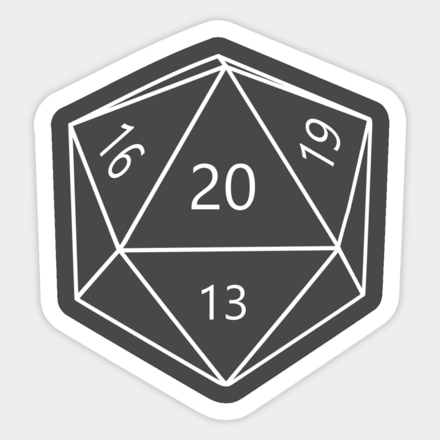 d20 icon white