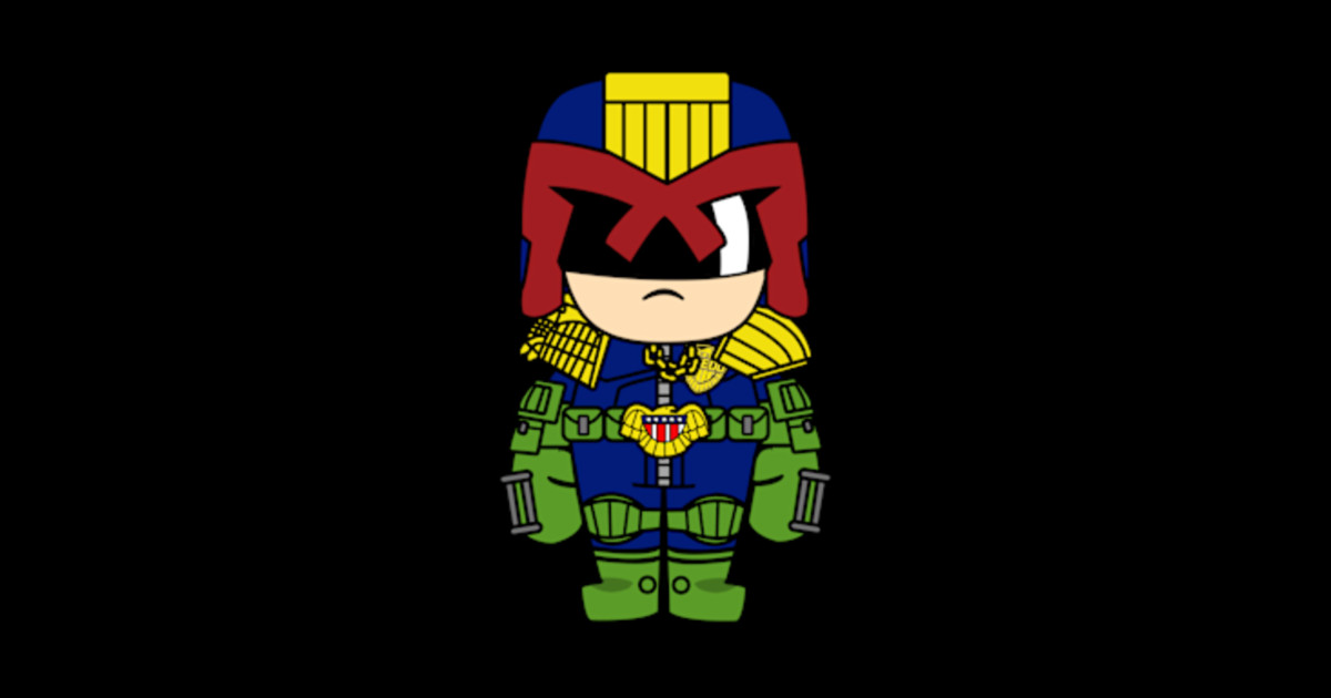 Judge Dredd Chibi - Judge Dredd - Sticker | TeePublic