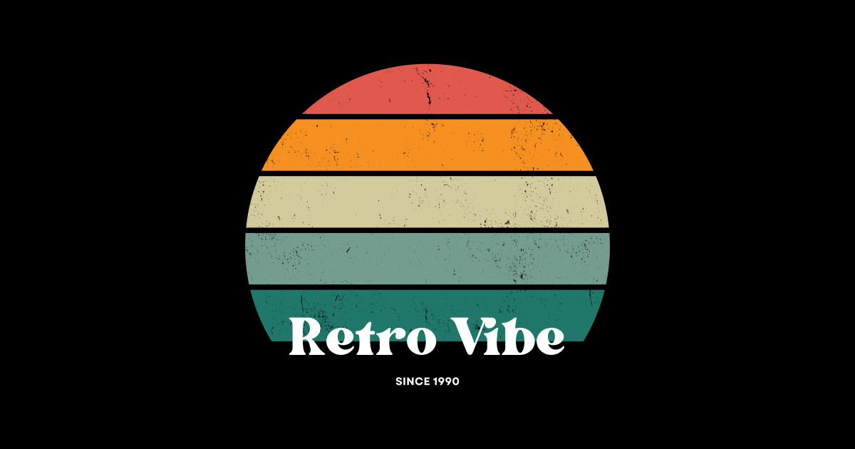 Timeless Retro Elegance Retro Vibe - Retro Vibe - Sticker | TeePublic