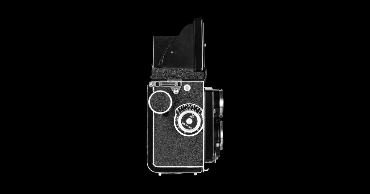 Vintage 1950s Twin Lens Camera - Side View Open Hood - Retro Gift ...