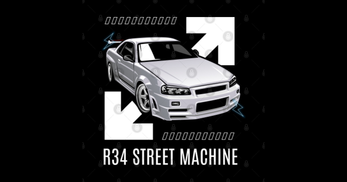R34 STREET MACHINE - R34 - Hat | TeePublic