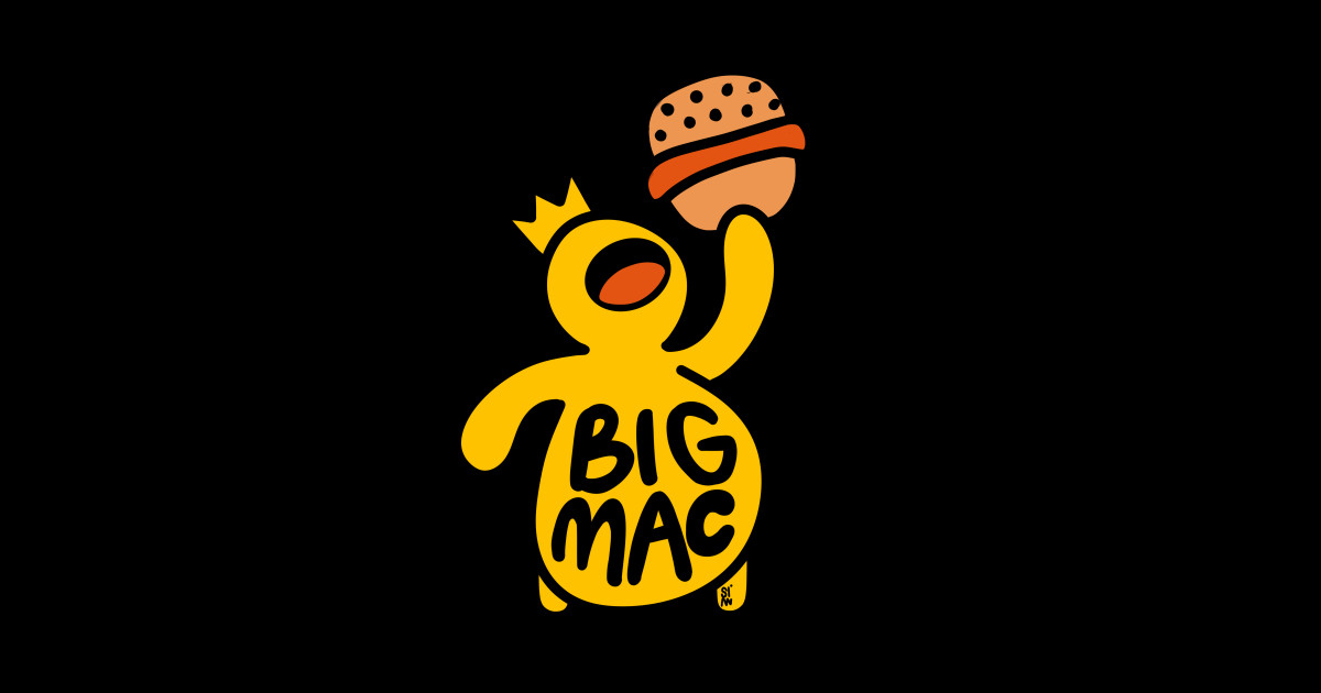 Big burger eater haring style - Burger - Posters and Art Prints | TeePublic