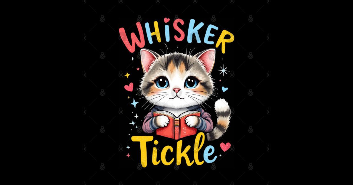 Whisker Tickle - Cat - Sticker | TeePublic
