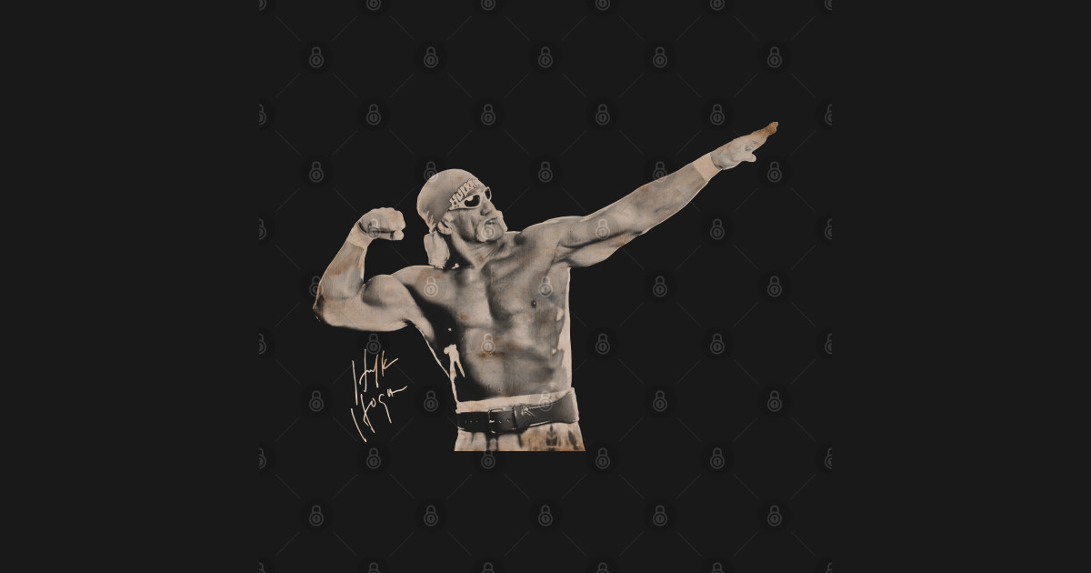 Hulk Hogan Signature Pose || Retro Vintage - Hulk Hogan - T-Shirt ...