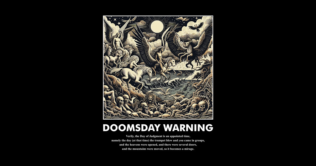 Doomsday Warning - World - Sticker | TeePublic