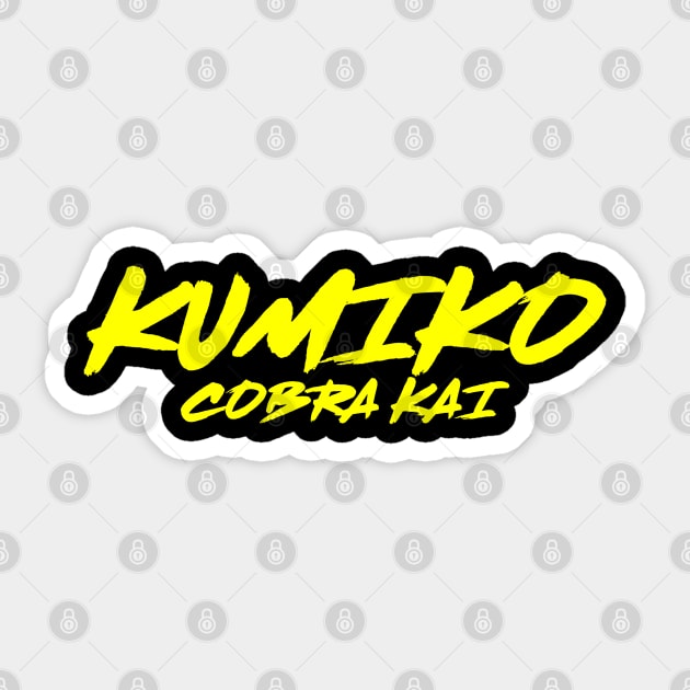 Cobra Kai - Kumiko - Cobra Kai - Sticker | TeePublic