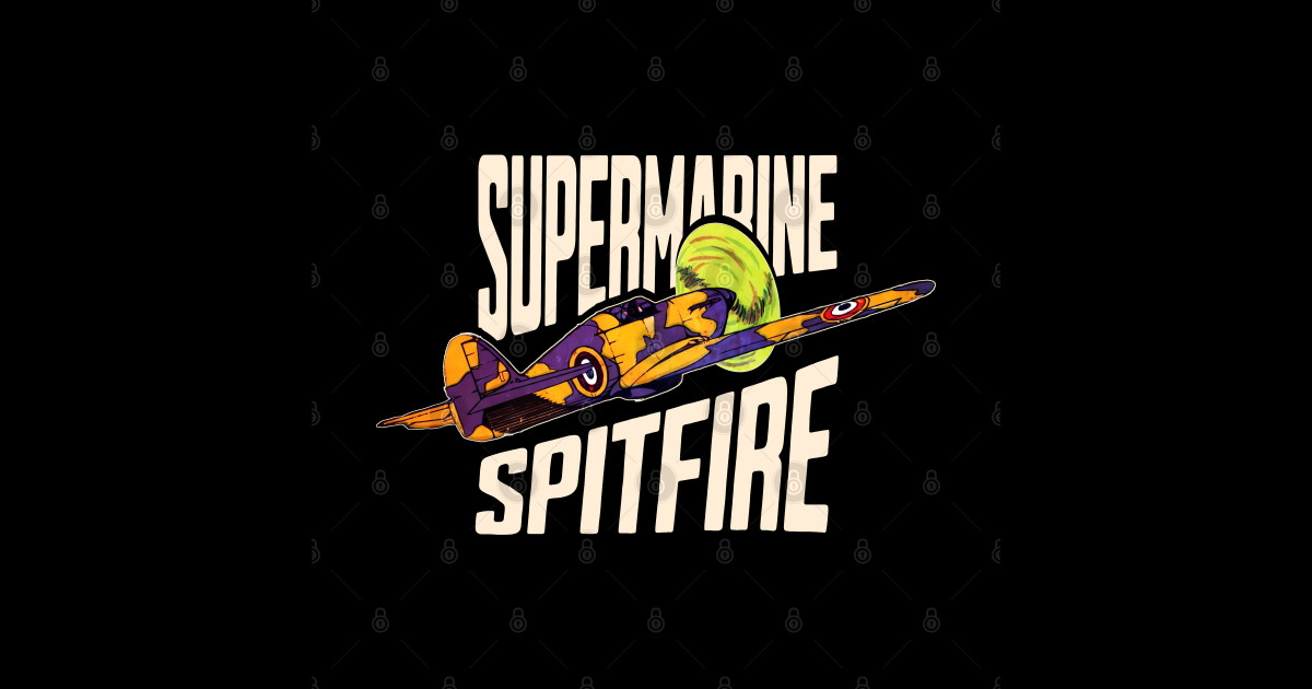 Supermarine Spitfire | WW2 Plane - Spitfire - Sticker | TeePublic
