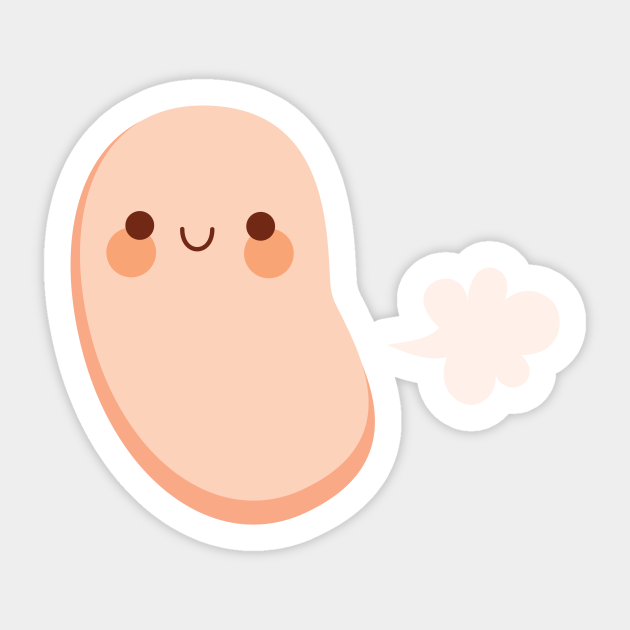 Baked beans farting - Pattern - Sticker | TeePublic