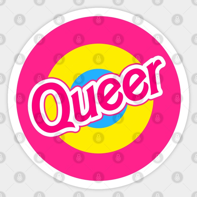 Queer - Pan Target - Pan Pride Flag - Bullseye - Pan Pride - Sticker ...